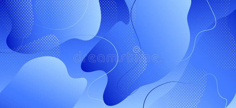 Blue Fluid Design. Modern Wave Presentation Stock Vector - Illustration ...