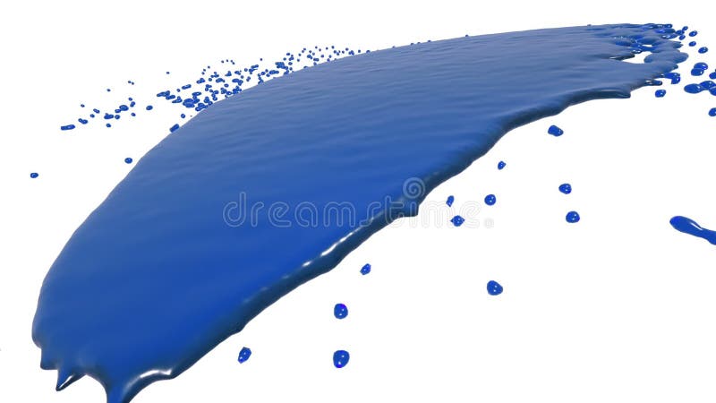 Blue Fluid Stream Hits a Surface. Clear Liquid Stock Footage - Video of ...