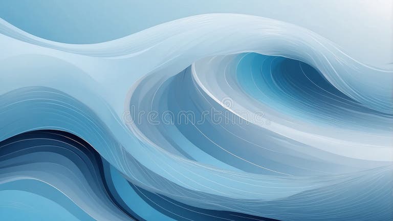 Ocean Blue Ripple Fluid Background. AI Generated Stock Illustration ...