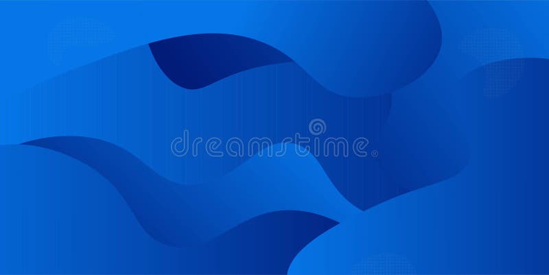 Blue Fluid Waving Background Design Stock Illustration - Illustration ...