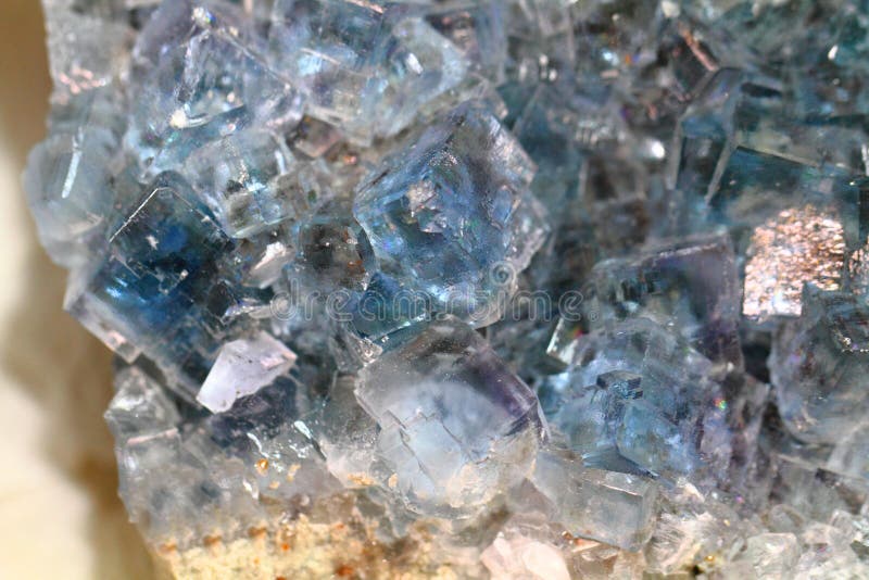 Blue Fluorite Mineral Background Stock Image - Image of stone ...