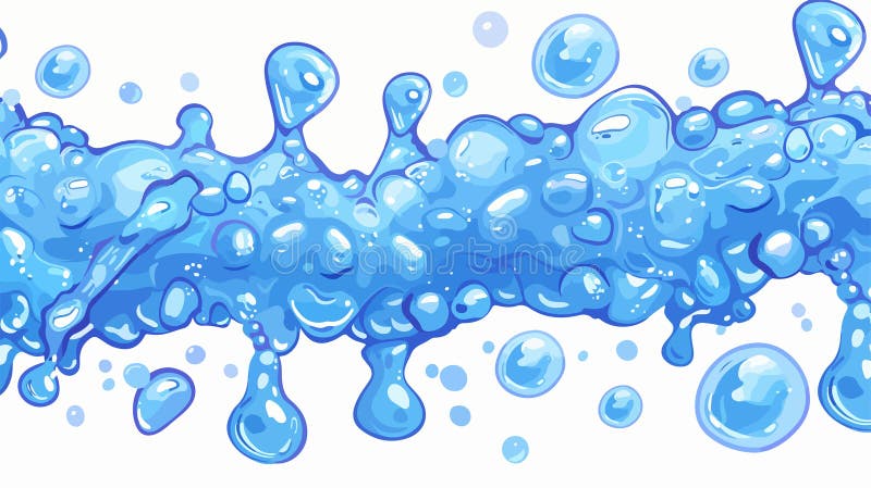 Blue Foam Bubble Soap Abstract Frame Sud Stock Vector - Illustration of ...