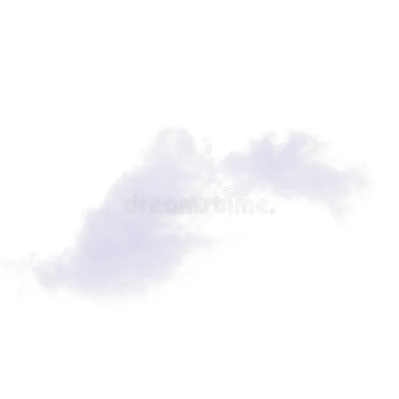 Blue Fog. 3D Render. Isolated on White Background. Stock Illustration ...
