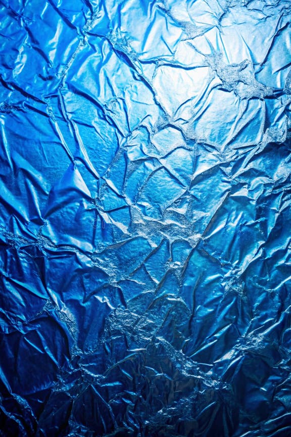 Blue Foil Texture with Glass Effect and Gradient Stock Illustration ...