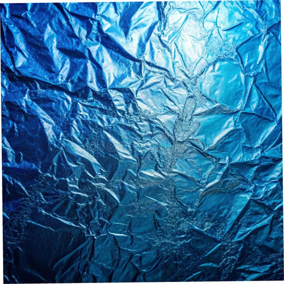 Blue Foil Texture with Glass Effect and Gradient Light Reflection for ...