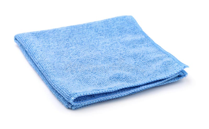 Blue Folded Microfiber Cloth Stock Image - Image of wipe, hygiene: 78577171