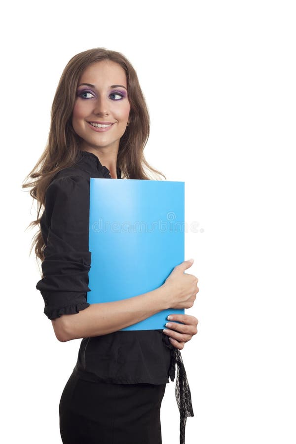 Blue folder stock image. Image of blue, elegance, confidence - 19924453