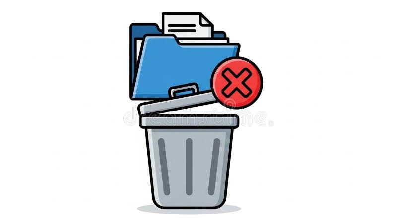 Blue Digital Trash Bin Stock Illustrations – 568 Blue Digital Trash Bin ...