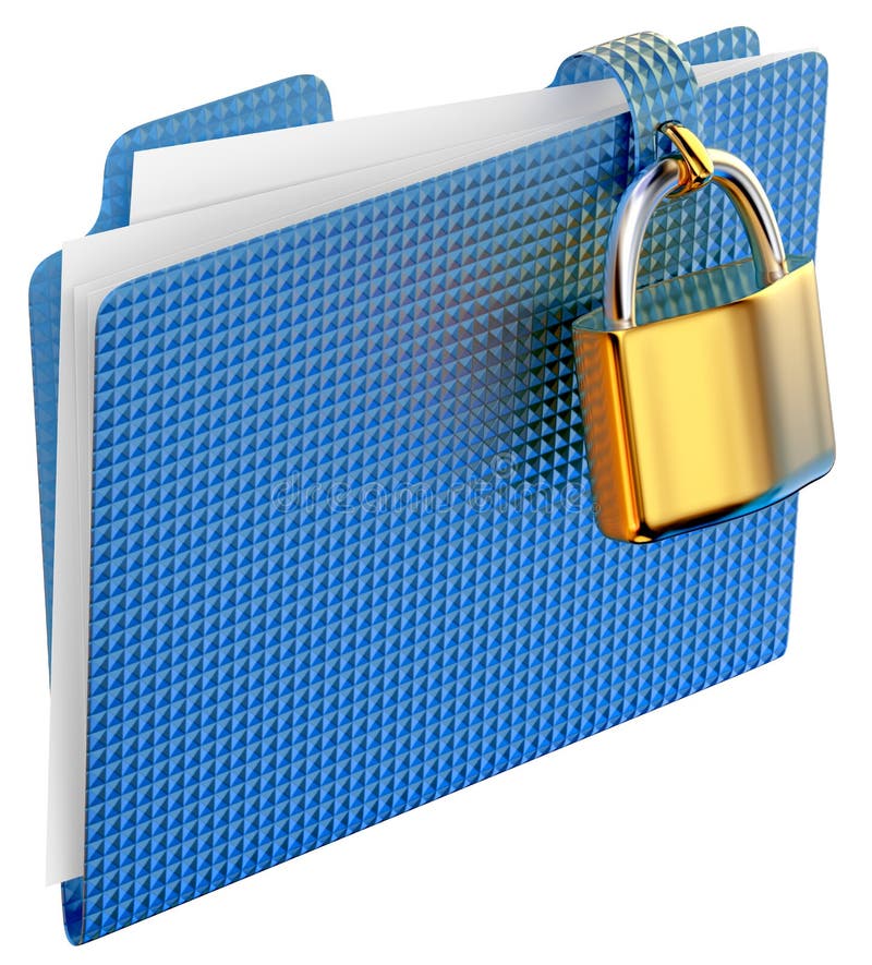 Folder Lock Blue Stock Illustrations – 2,052 Folder Lock Blue Stock ...