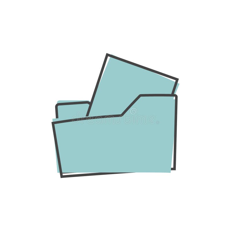 Paper Folder Icon Cartoon Style Stock Illustrations – 1,310 Paper ...
