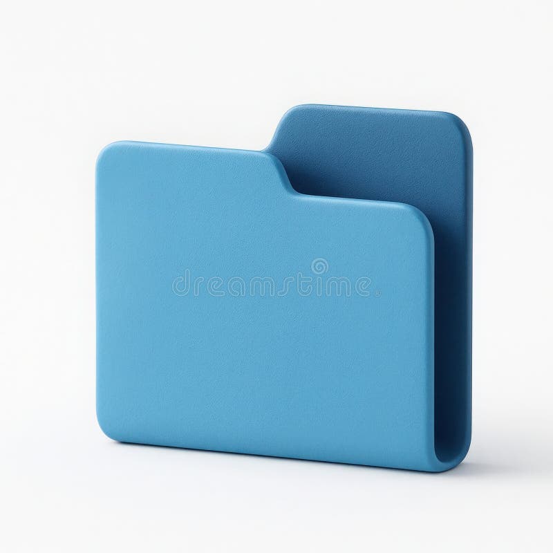 Blue Folder Icon Symbolizing Organization and Data Management in a ...
