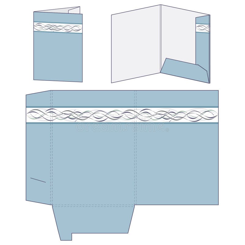 Blank folder template stock vector. Illustration of carton - 65414748