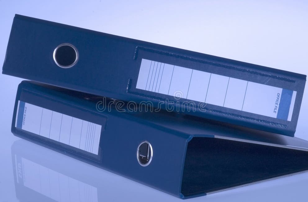 Blue Folders stock image. Image of folders, bright, folder - 1656897