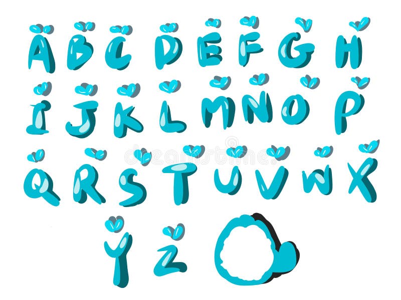 Blue font style stock illustration. Illustration of blue - 67208296