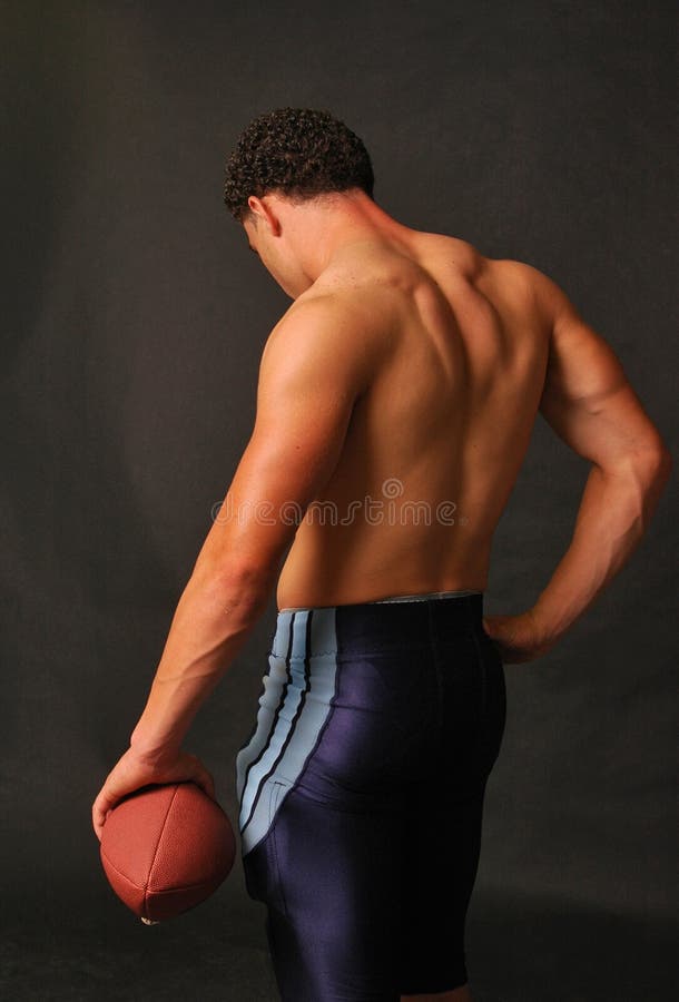 Muscular male back stock photo. Image of spine, though - 2493596