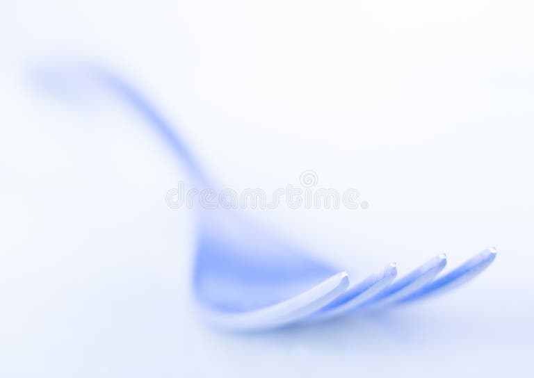 Blue fork stock photo. Image of design, metallic, gourmet - 734268
