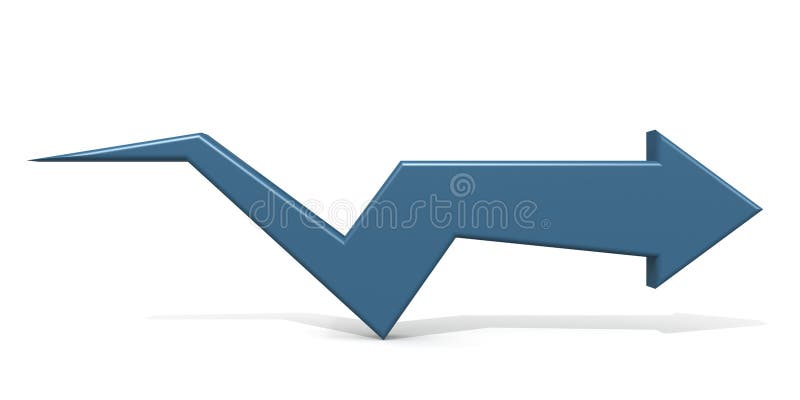 Blue Forward Direction Arrow and Stop Traffic Signs Stock Vector ...