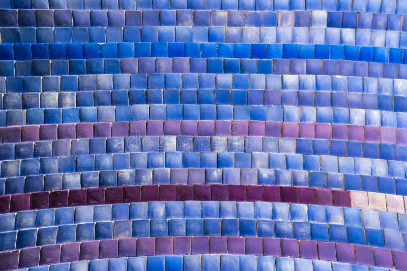 Blue Fountain Tiles Abstract Background Stock Photo - Image of ornament ...