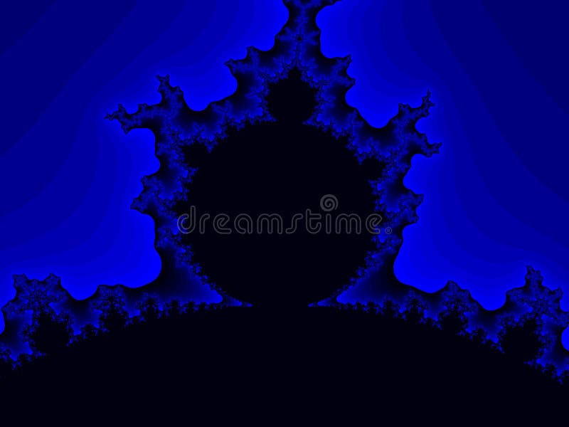 Blue fractal background stock illustration. Illustration of copy - 89247465