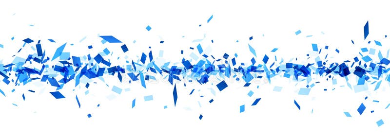 Blue Fragments Cascade stock vector. Illustration of design - 309466474