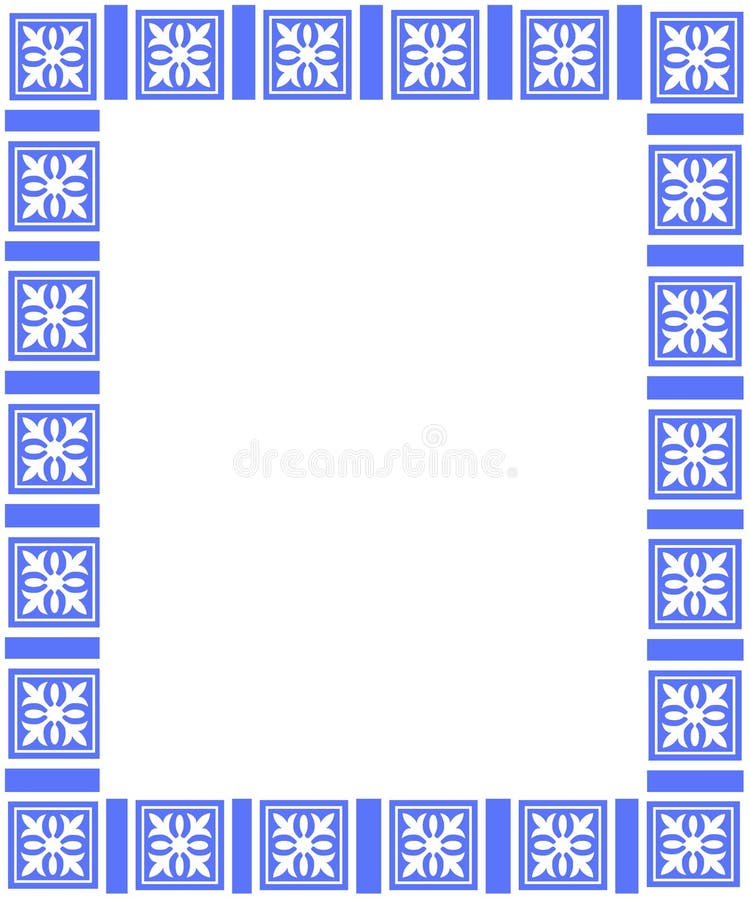 Blue Frame stock illustration. Illustration of love, frame - 11539833