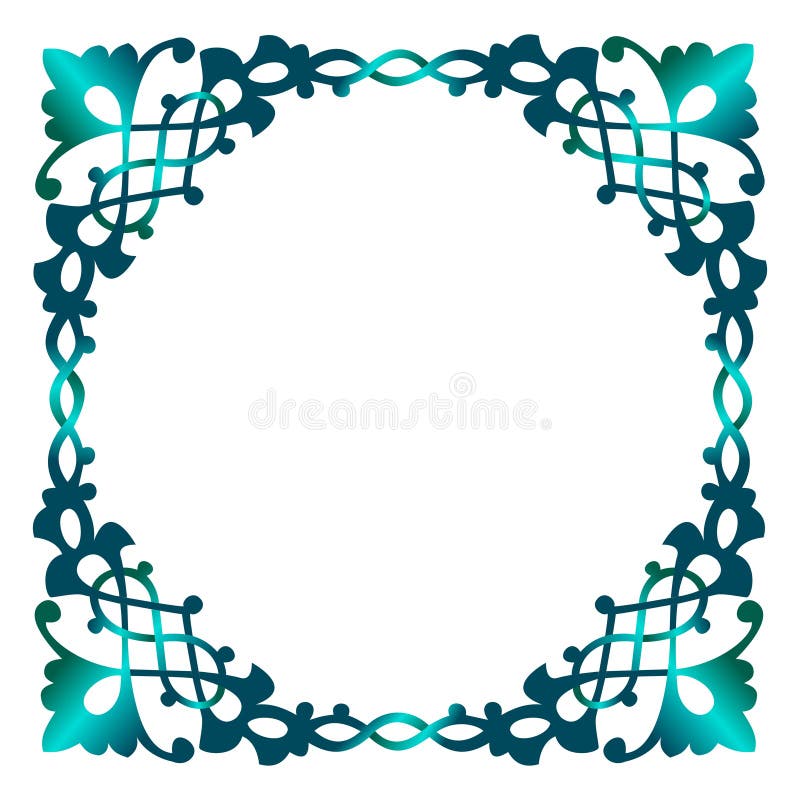 Blue frame stock illustration. Illustration of pattern - 5966369