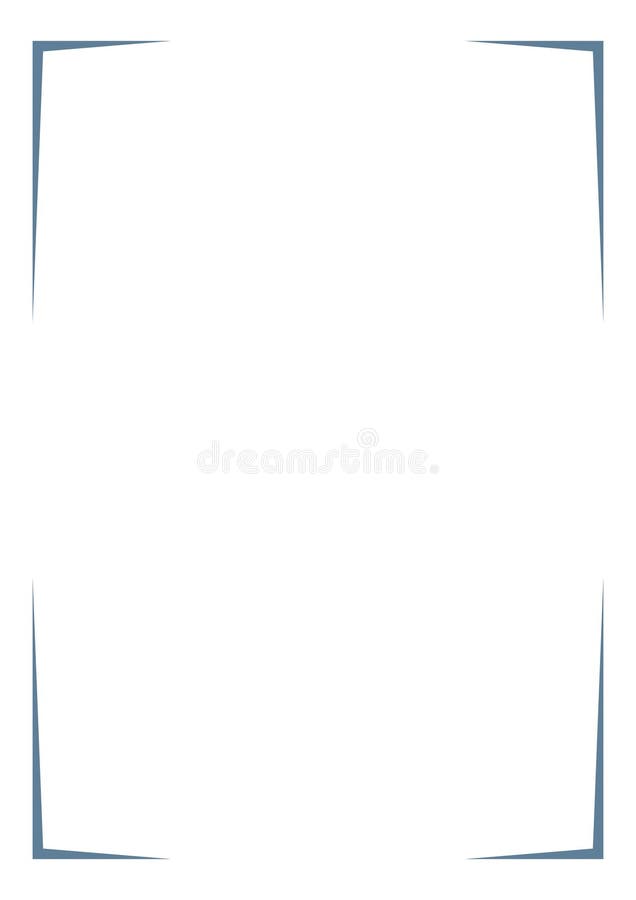 Blue Frame Corners for the Picture Frame Stock Illustration ...
