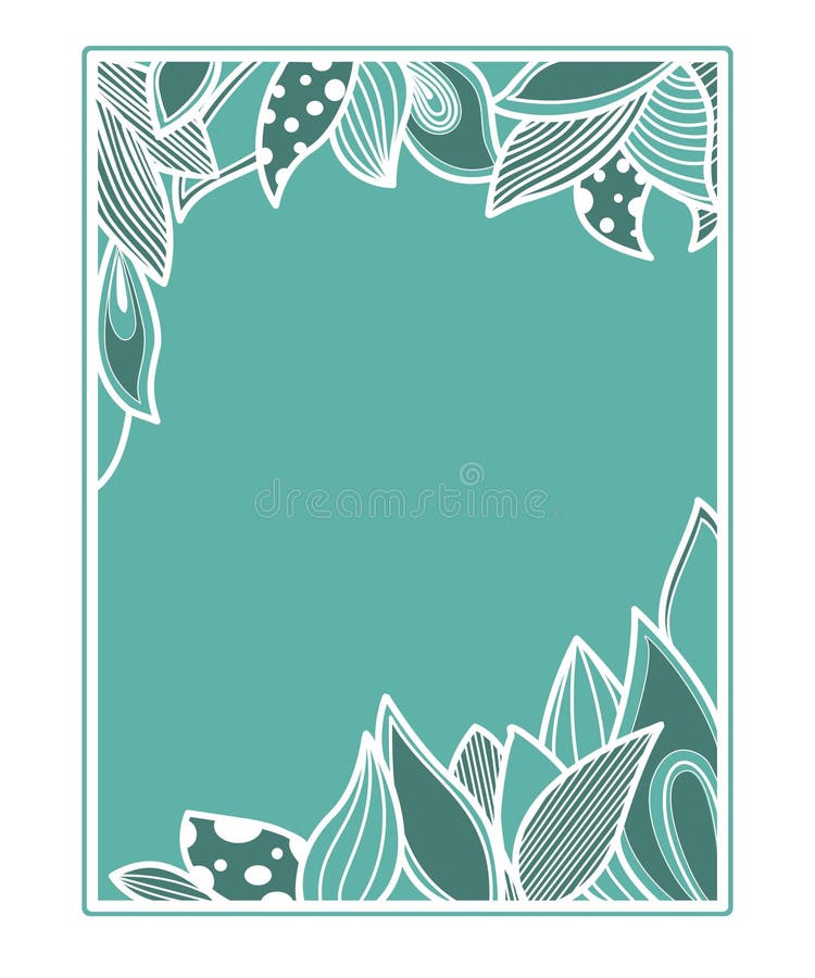Blue frame stock vector. Illustration of spotted, postal - 119394537