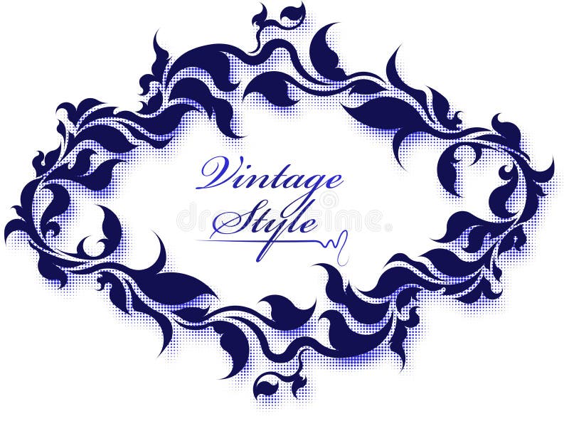 Blue frame with shadow stock vector. Illustration of abstract - 47409808