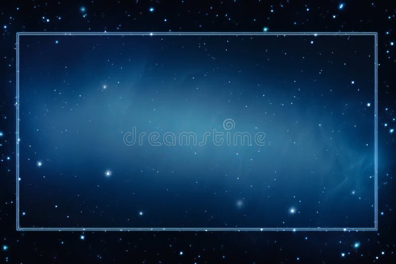 A Blue Frame with Stars in the Background Stock Illustration ...