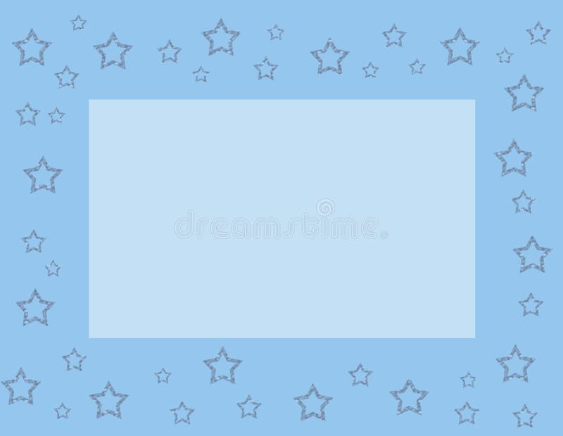 Blue frame with stars stock illustration. Illustration of blue - 86256830