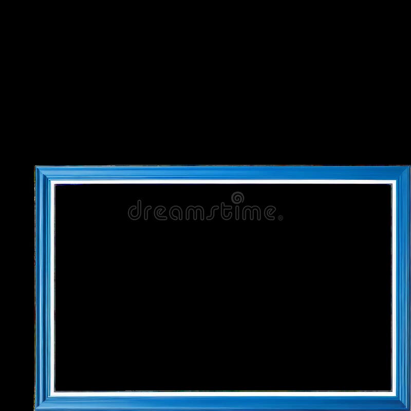 Blue Frame with Transparent Center on Clear Background Stock Photo ...