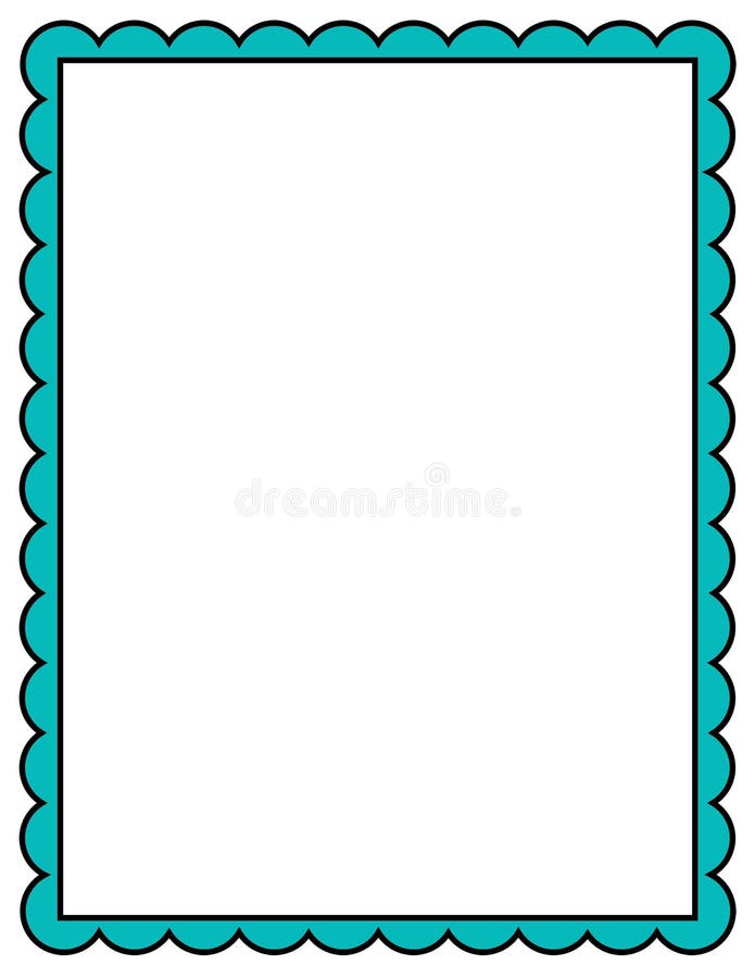Blue Frame with Transparent Fill Stock Illustration - Illustration of ...