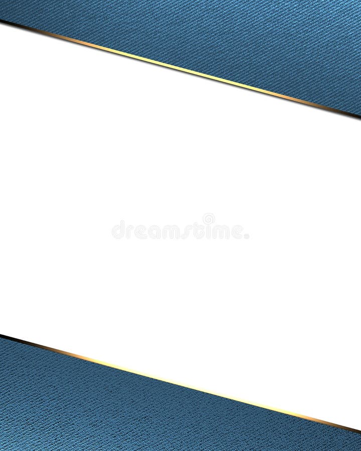 Blue Frame on White Background. Template for Design. Copy Space for Ad ...