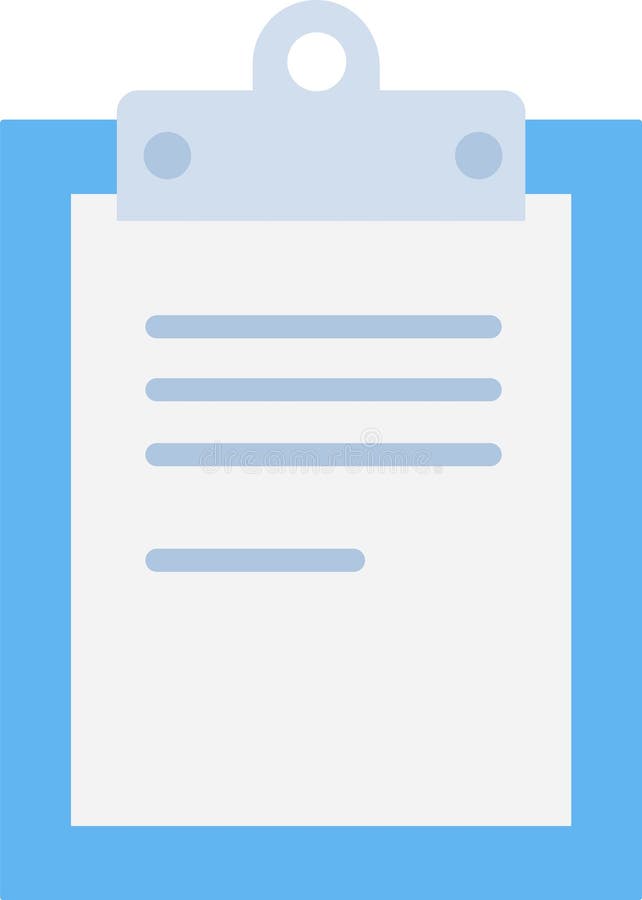 Blue Framed Clipboard Filled with Written Information, Symbolizing ...