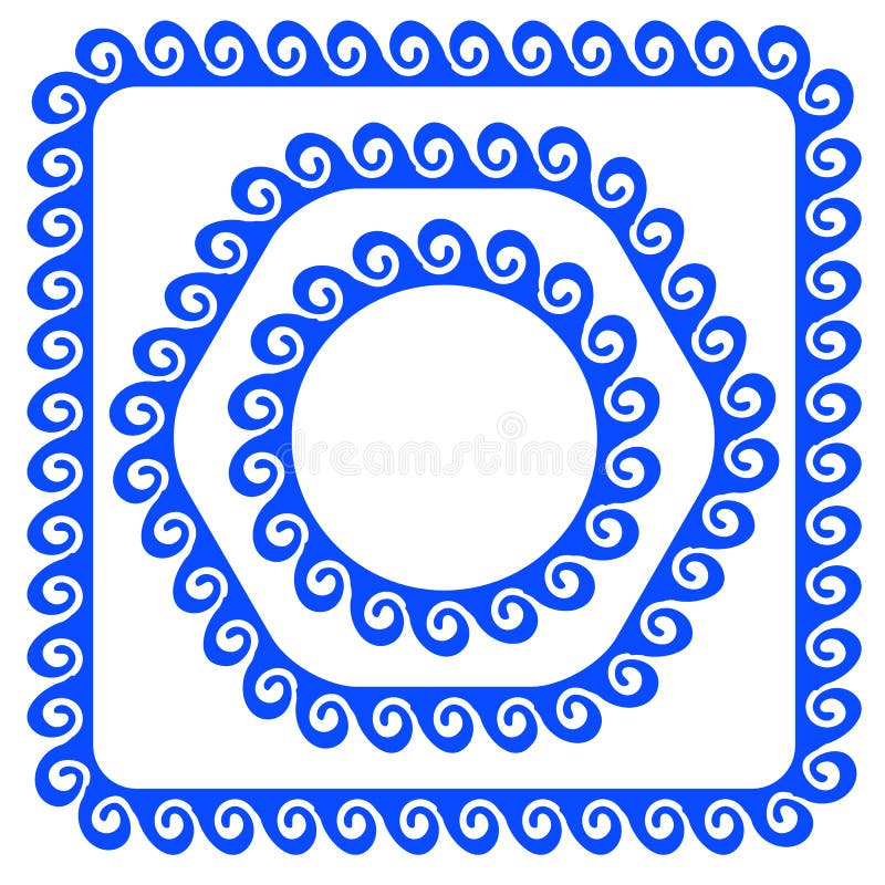 Blue Frames stock vector. Illustration of creative, graphic - 58580511