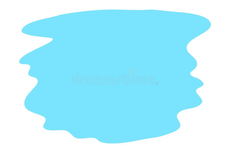 Blue freeform shape stock vector. Illustration of fluid - 348391170