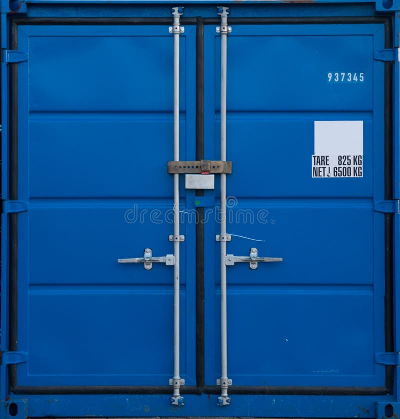 Set of Cargo Container Templates Stock Illustration - Illustration of ...