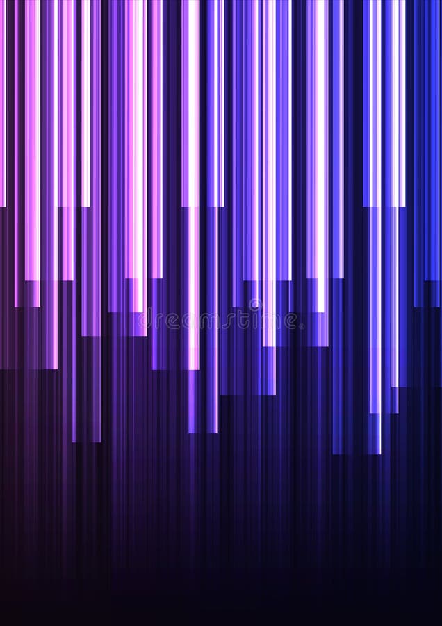 Blue Frequency Bar Overlap in Dark Background Stock Vector ...