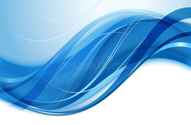 Blue Fresh Waves stock illustration. Illustration of water - 24807311