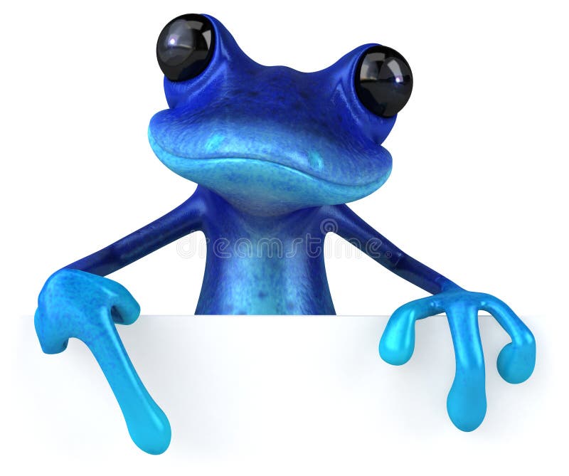 Blue frog stock illustration. Illustration of aqua, amphibian - 19957718