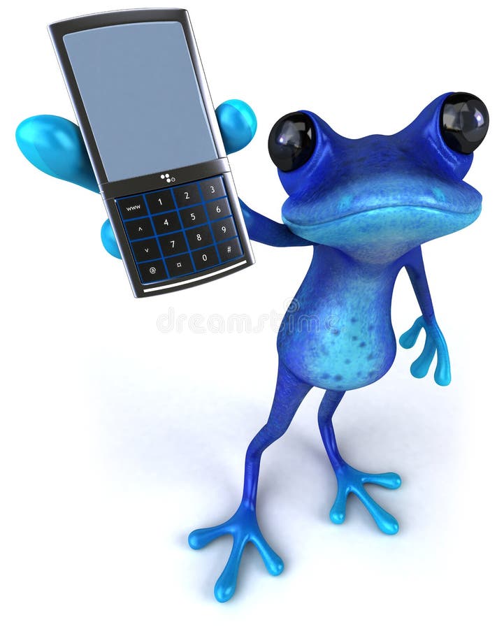 Blue frog stock illustration. Illustration of jump, amazonian - 19985823