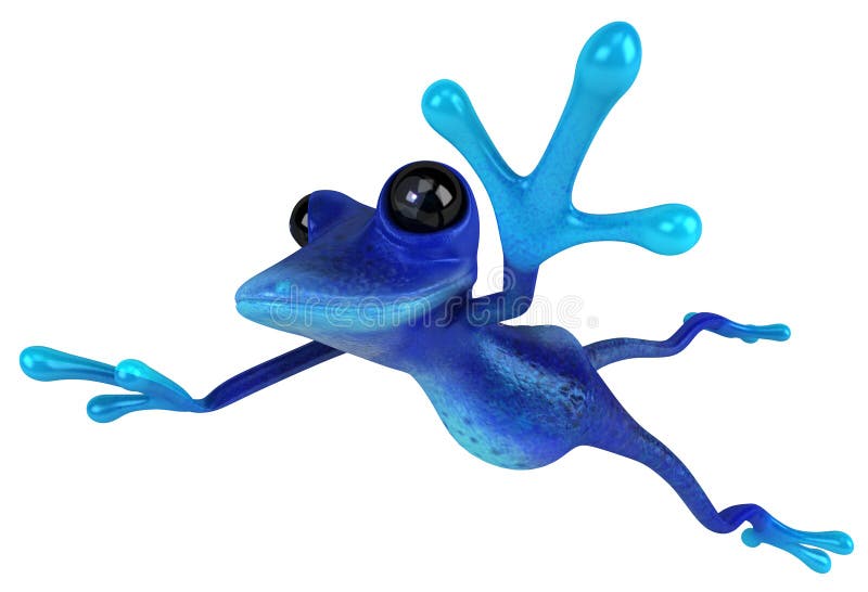 Blue frog stock illustration. Illustration of jump, ecology - 20187991