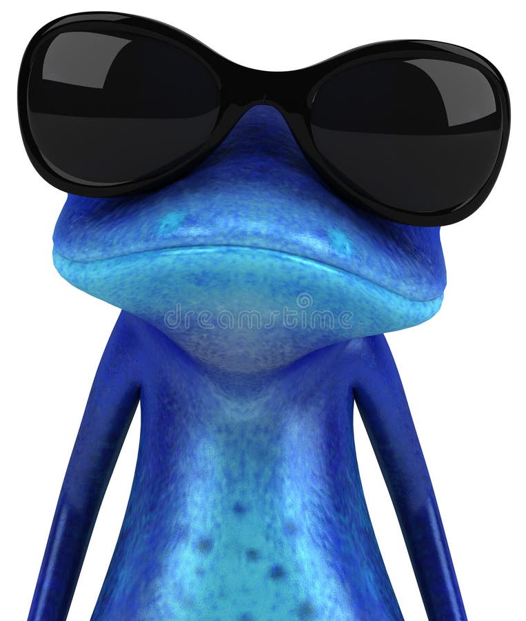 Blue frog stock illustration. Illustration of aqua, ecology - 20801524