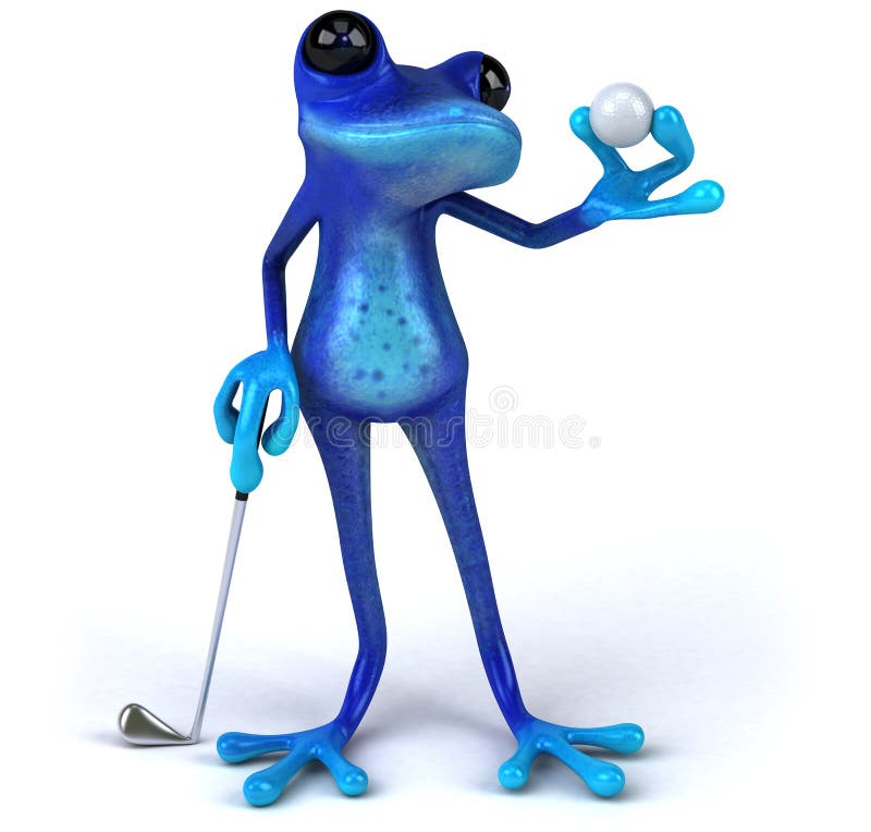 Blue frog stock illustration. Illustration of jump, sticky - 26340611