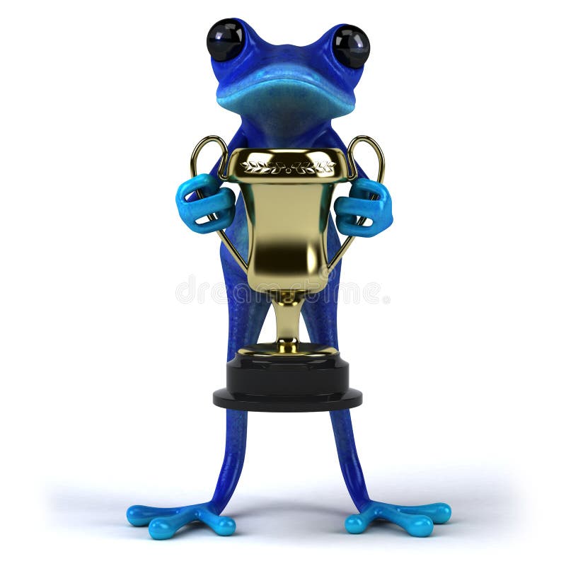 Blue frog stock illustration. Illustration of jump, sticky - 26340611