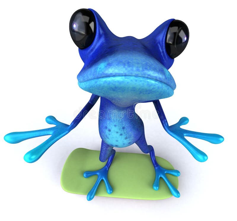 Blue frog stock illustration. Illustration of tropics - 24351579