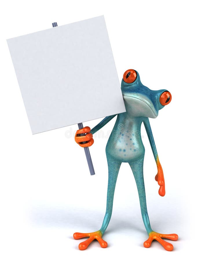 Blue frog stock illustration. Illustration of blue, slimy - 20187940