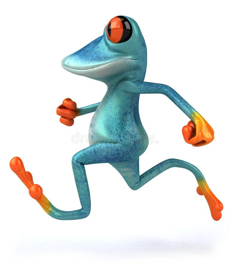 Blue frog stock illustration. Illustration of golf, rain - 20187958