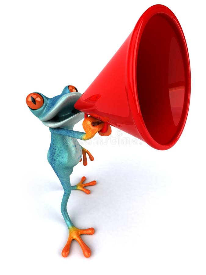 Blue frog stock illustration. Illustration of sticky - 25323506